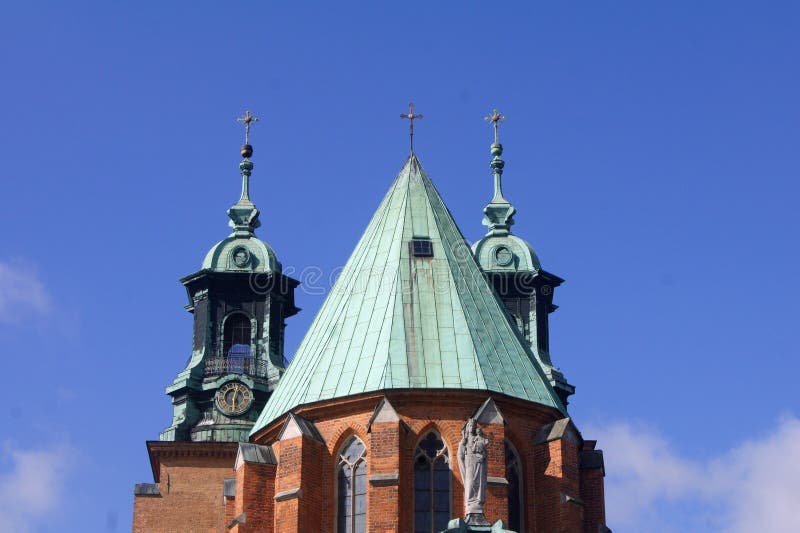Poland: Gniezno cathedral stock photo. Image of gothic - 100917152