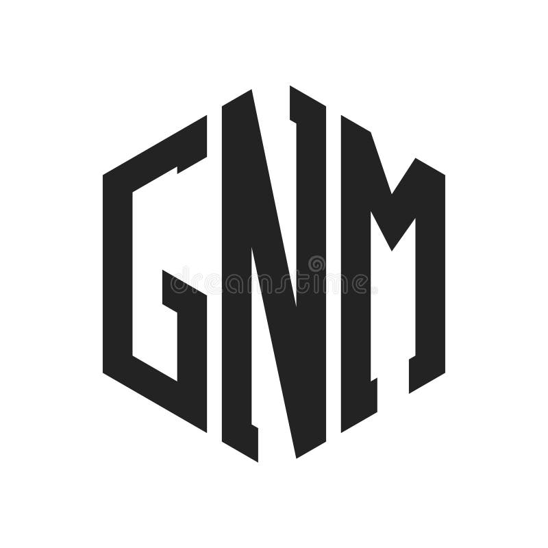 GNM Logo Design. Initial Letter GNM Monogram Logo Using Hexagon Shape ...