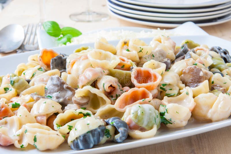 Gnocchi pasta stock image. Image of dish, pork, dinner - 24475359