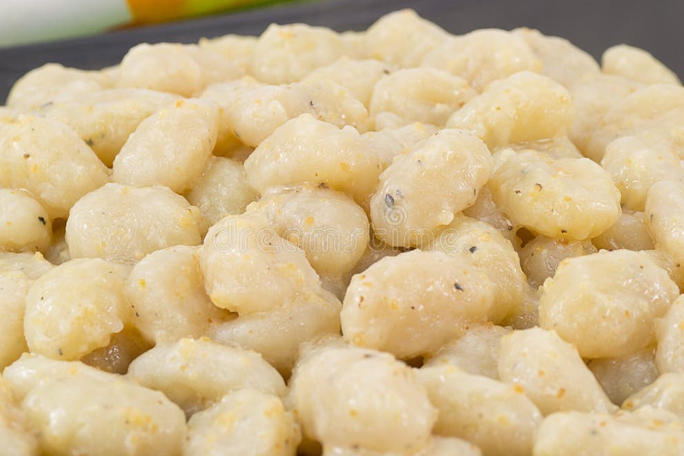 Gnocchi with white truffle stock image. Image of dumpling - 24123243