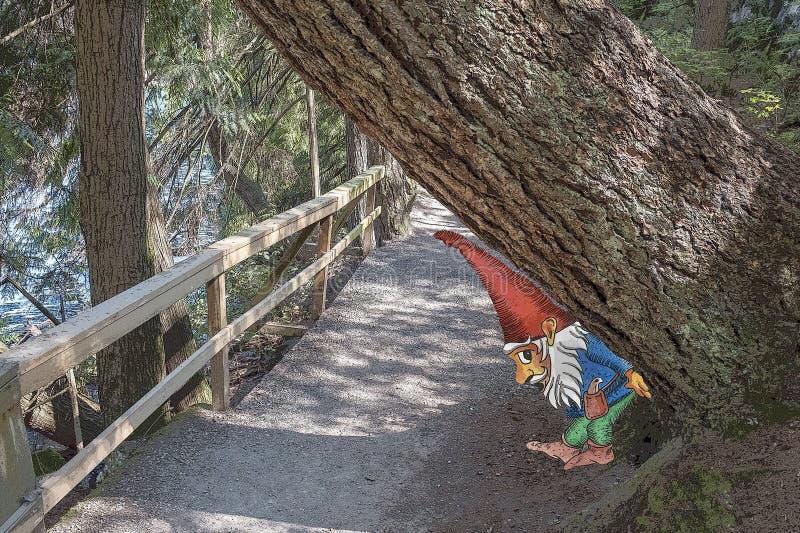A Gnome Holds Up a Falling Tree until Maintenance Workers Can Arrive ...