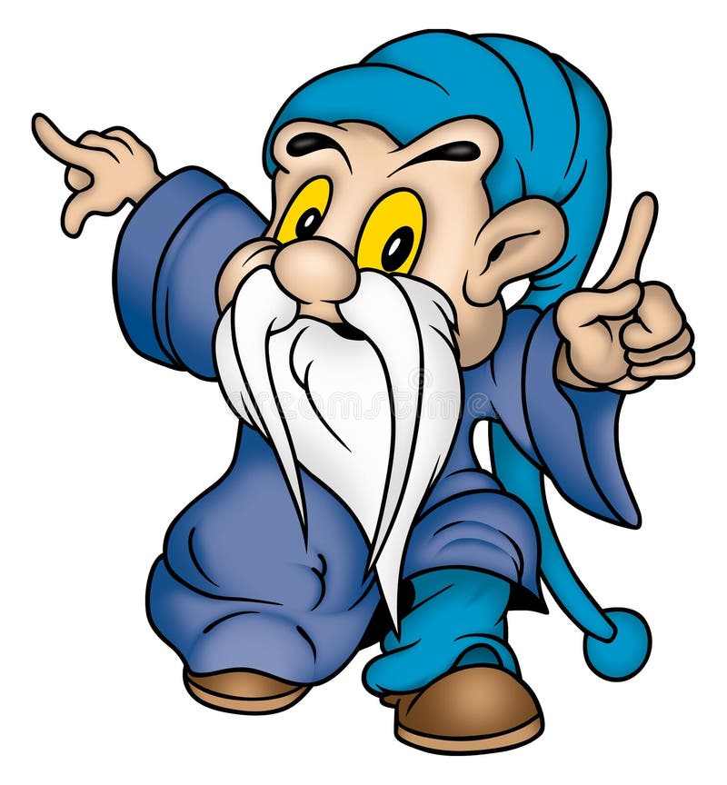 Enano azul ilustración del vector. Ilustración de hobbit - 7356302