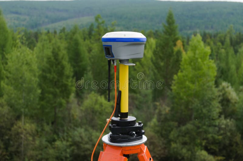 GNSS Base Station Receiver Running RTK Mode at Quiet and Tranquil Place Stock Photo - Image of ...