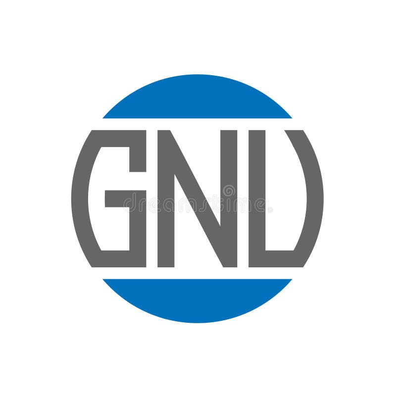 GNU Letter Logo Design on White Background. GNU Creative Initials ...
