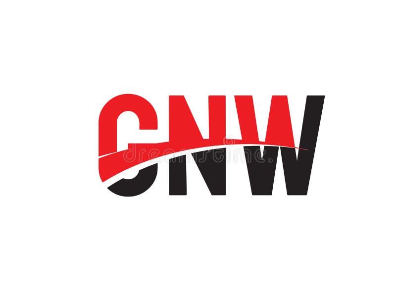 GNW Letter Initial Logo Design Vector Illustration Stock Vector ...