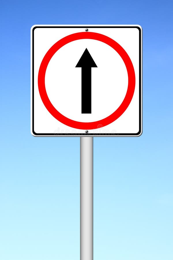 Go Ahead the Way ,forward Sign Stock Illustration - Illustration of ...