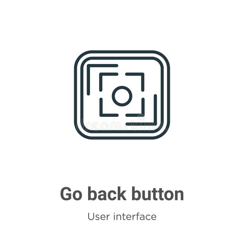 Go Button Icon Element Vector On White Background Stock Vector ...