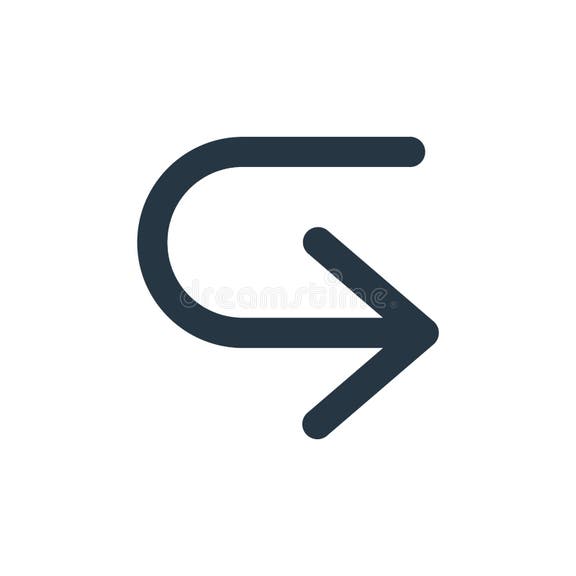 Go Back Icon Vector from User Interface Concept. Thin Line Illustration ...