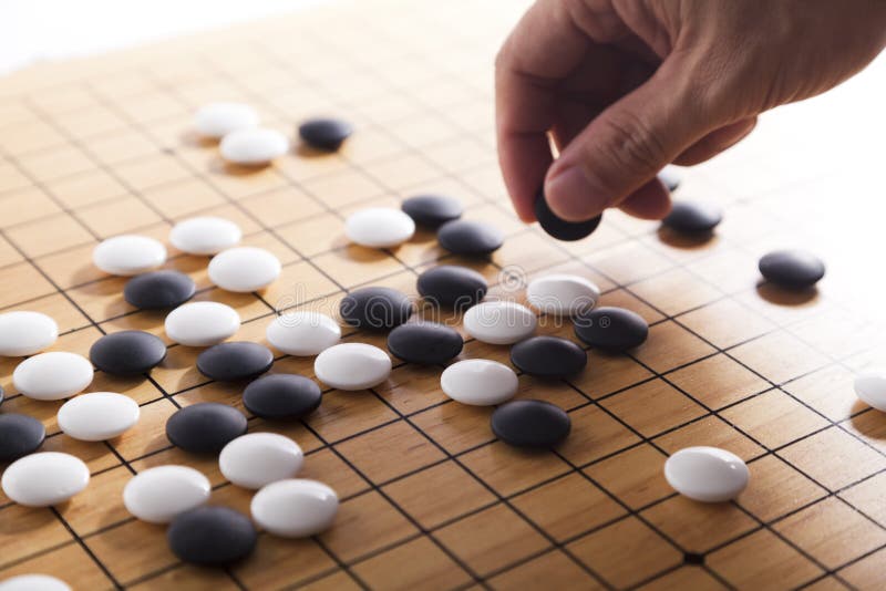 Go board game. stock image. Image of chess, black, chinese - 103906731