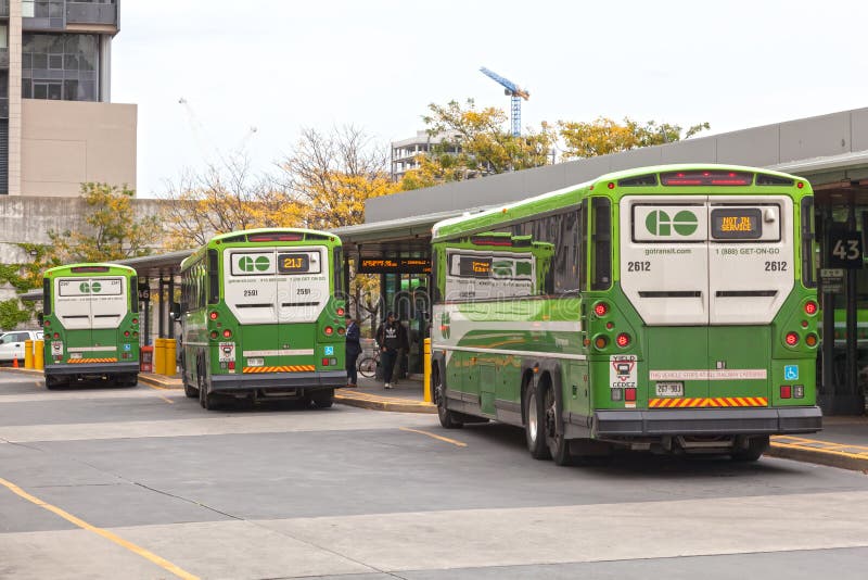 GO Buses in Toronto, Canada Editorial Photo - Image of city, regional ...