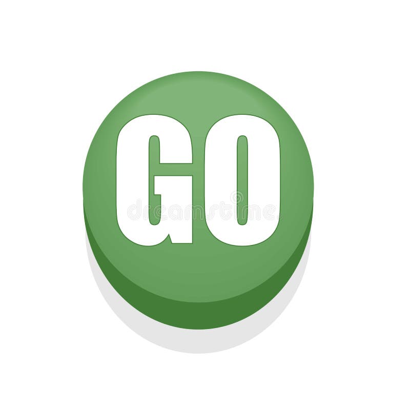 Go Button stock vector. Illustration of decision, question - 79355665