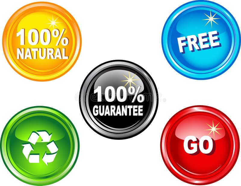 Go buttons stock vector. Illustration of industry, blue - 8454244