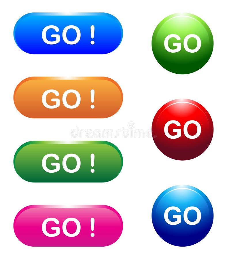 Set of Colourful Square Glass Botton Stock Vector - Illustration of ...