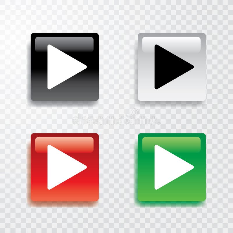 Go buttons square stock vector. Illustration of digital - 88919239