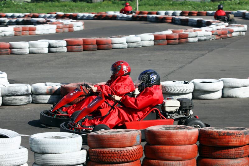 Go cart race stock photo. Image of motion, competing - 15036316