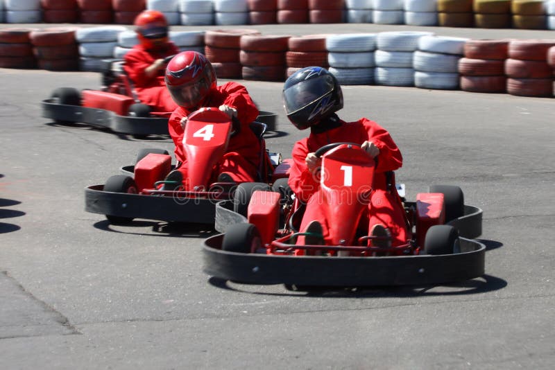 Go cart race stock photo. Image of motion, competing - 15036316