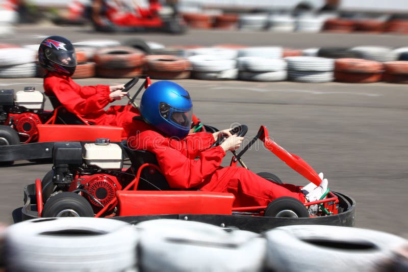 Go cart race stock photo. Image of motion, competing - 15036316