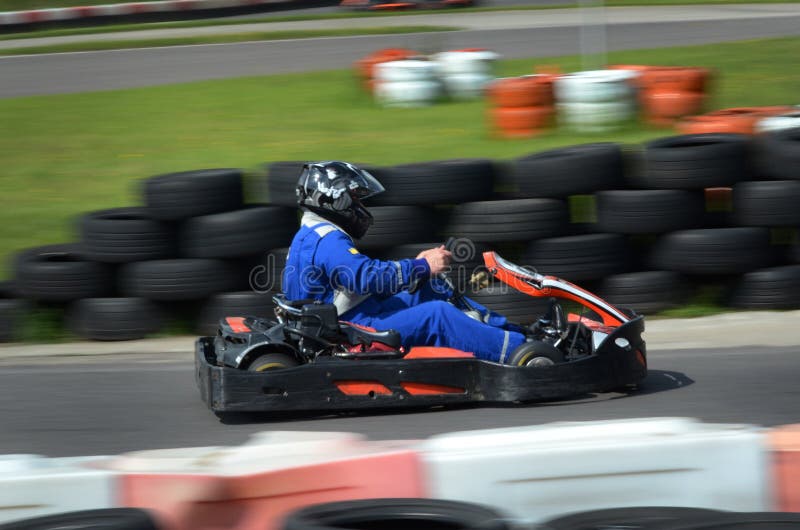 Go cart race stock image. Image of adrenalin, compete - 54951709