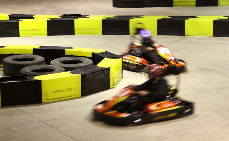 Go-cart racing stock image. Image of auto, horizontal - 8497137
