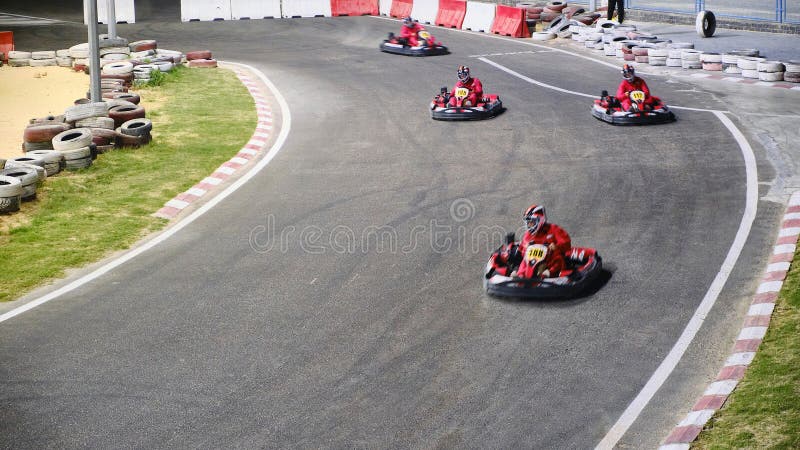 Go-cart racing track editorial photography. Image of motion - 344379692