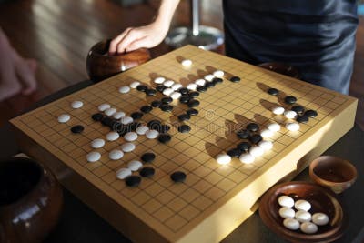 Go chinese boardgame stock photo. Image of chinese, black - 25565728