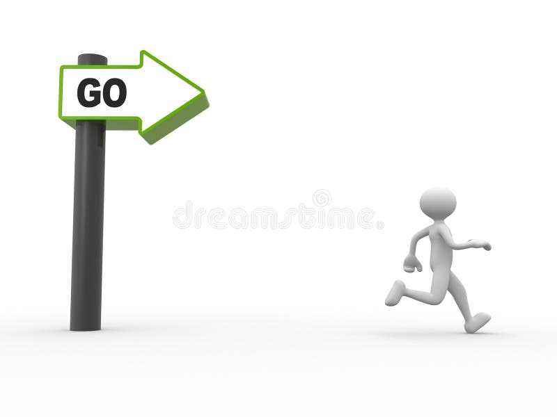 Go stock illustration. Illustration of arrow, people - 31891334