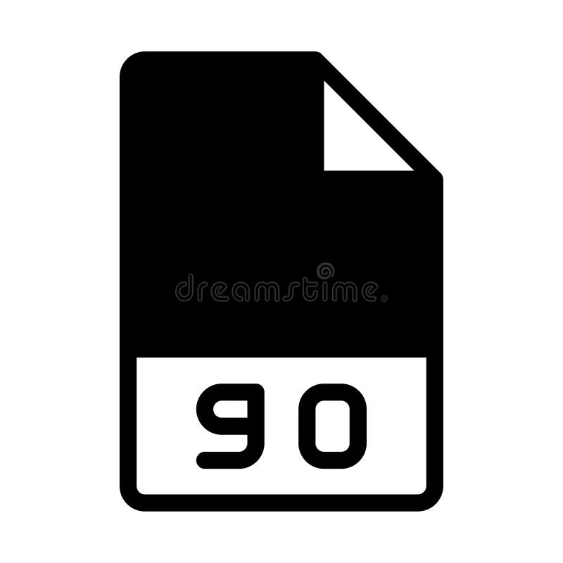 Go File Format Icons. Files Type Symbol Document Icon. with a Black ...
