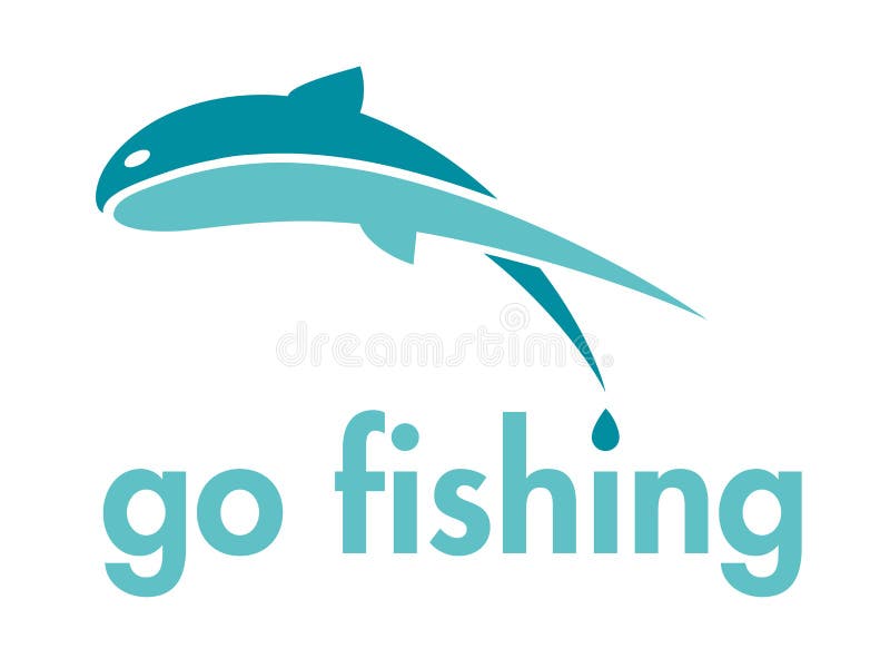 Go Fishing Vector Logo Design Element Stock Vector - Illustration of ...