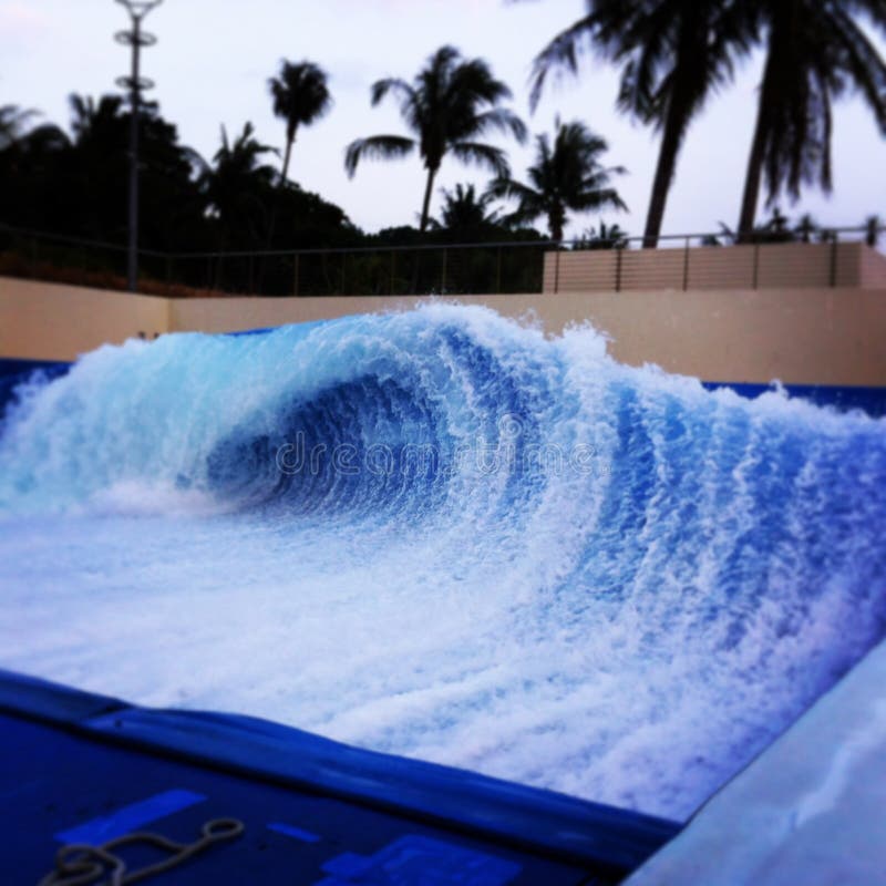 Barrel Flow Surf Water Beauty Blue Man Made Stock Photos - Free ...