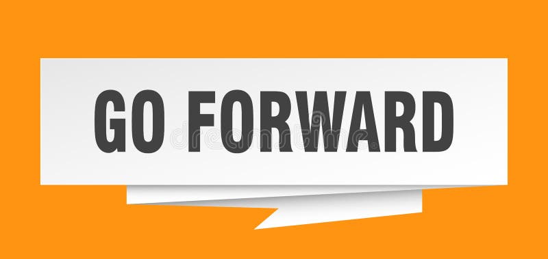 Go forward stock vector. Illustration of insignia, flat - 124321732