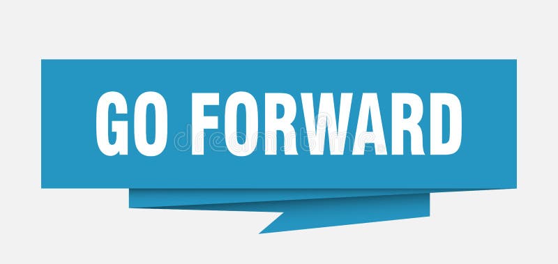 Go forward stock vector. Illustration of bubble, blue - 124341071