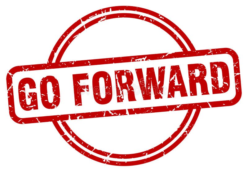 Go Forward Stamp. Go Forward Round Grunge Sign Stock Vector ...