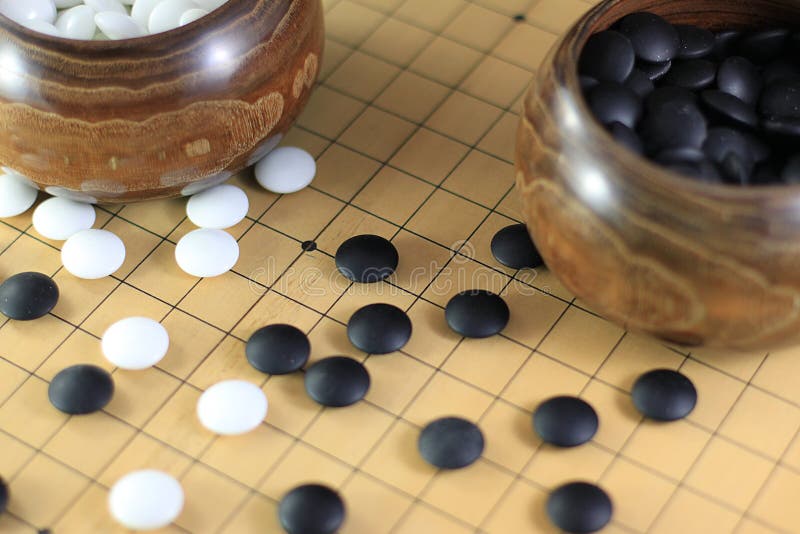 Go Game on board stock photo. Image of piece, mental, horizontal - 197630