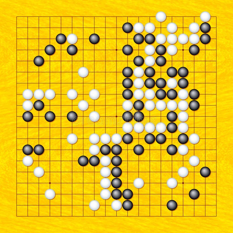 Go game stock vector. Illustration of relaxation, position - 30189831