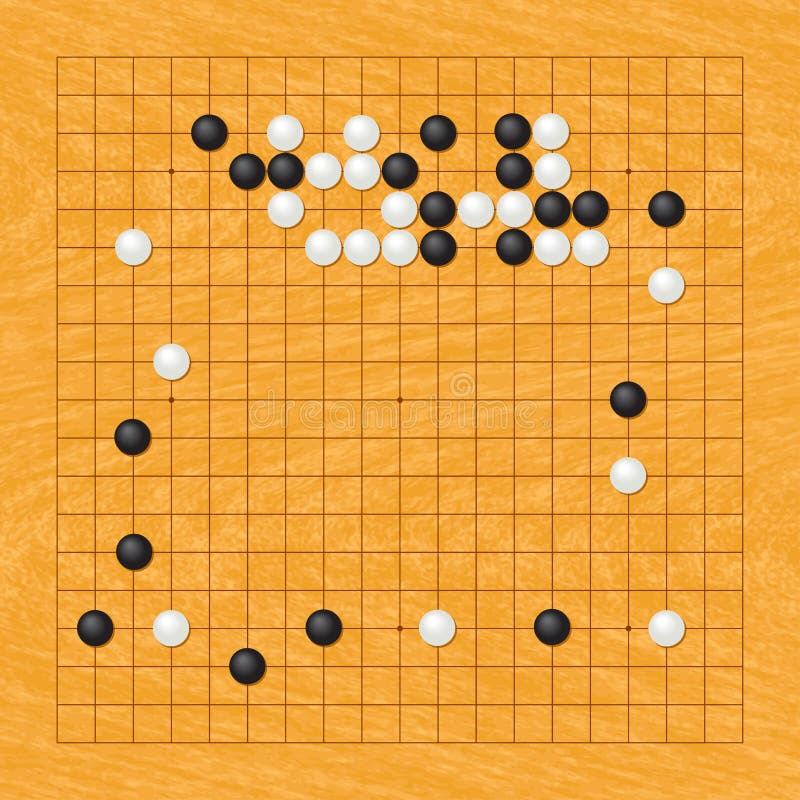 Go game stock vector. Illustration of philosophy, design - 36524600