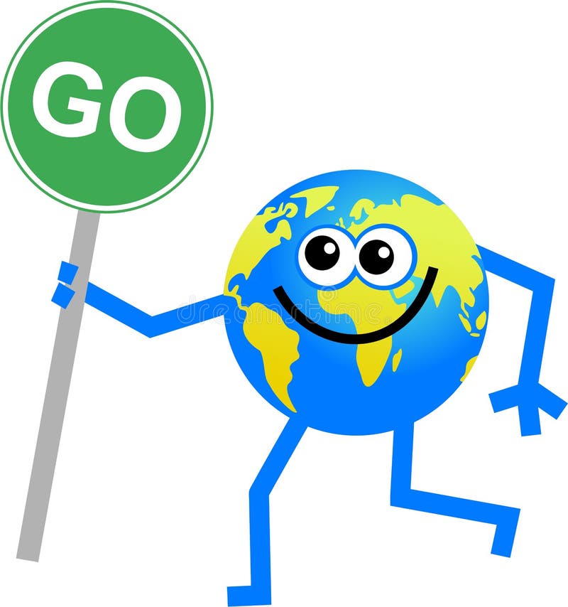 Cartoon go go sign stock vector. Illustration of drawing - 6684075