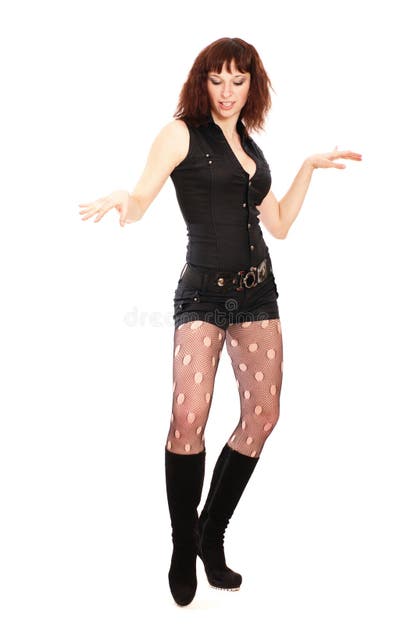 Go-go dancer girl stock photo. Image of vertical, white - 18948874