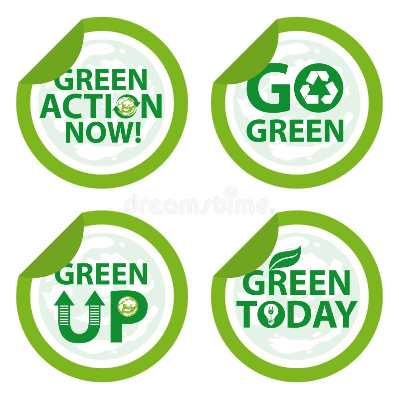 Green badge with ribbon stock vector. Illustration of golden - 27834413