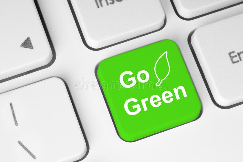 Green Go Button or Icon stock illustration. Illustration of white ...