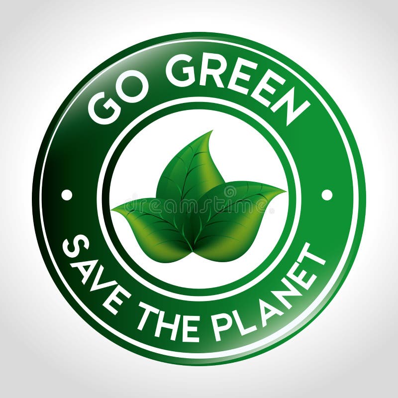 Go green design. stock vector. Illustration of concept - 58824796