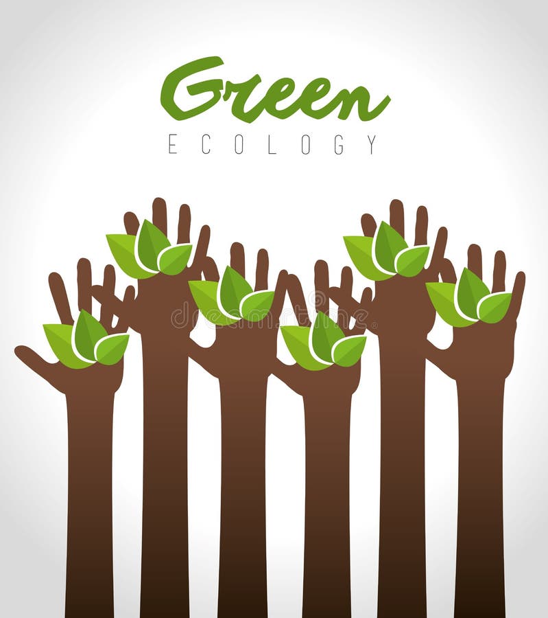 Go green design. stock vector. Illustration of vector - 58824813