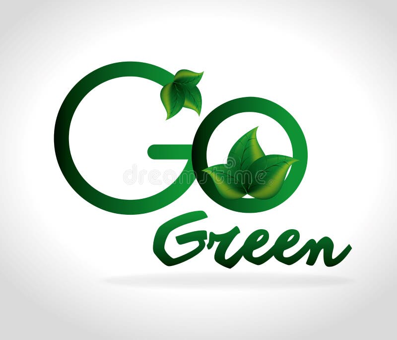 Go green design. stock vector. Illustration of ecology - 58824822