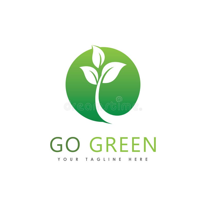 Go Green Tree Logo Stock Illustrations – 1,395 Go Green Tree Logo Stock ...