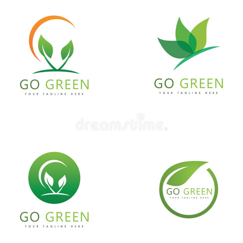 Go Green Tree Logo Stock Illustrations – 1,395 Go Green Tree Logo Stock ...