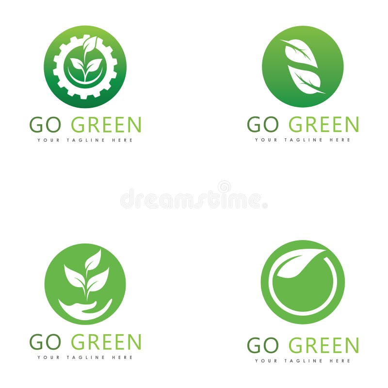 Go Green Tree Logo Stock Illustrations – 1,395 Go Green Tree Logo Stock ...
