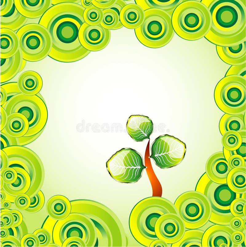 Go Green Environment Card stock vector. Illustration of decoration ...