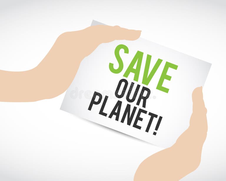 Go green hand stock vector. Illustration of health, reduce - 27629221