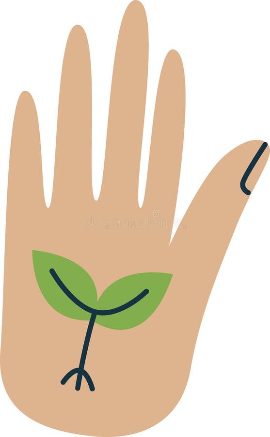 Go Green Hand Logo stock illustration. Illustration of ecological ...