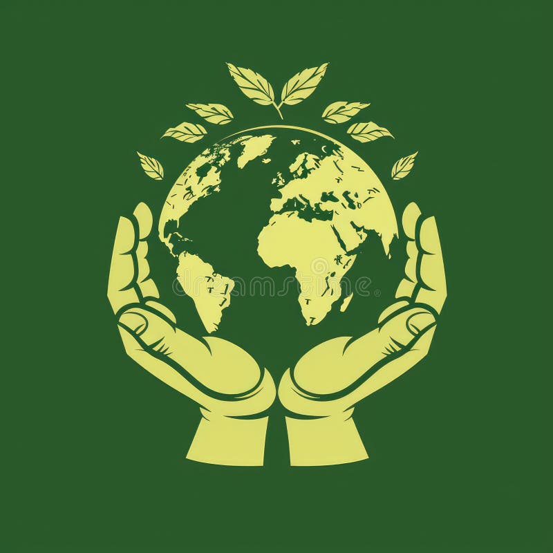 Go Green Logo: Save the Planet Stock Photo - Image of save, generated ...