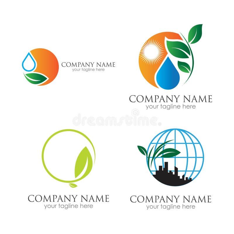 Go Green Logo Symbol Vector Illustration Design Template Stock Vector ...